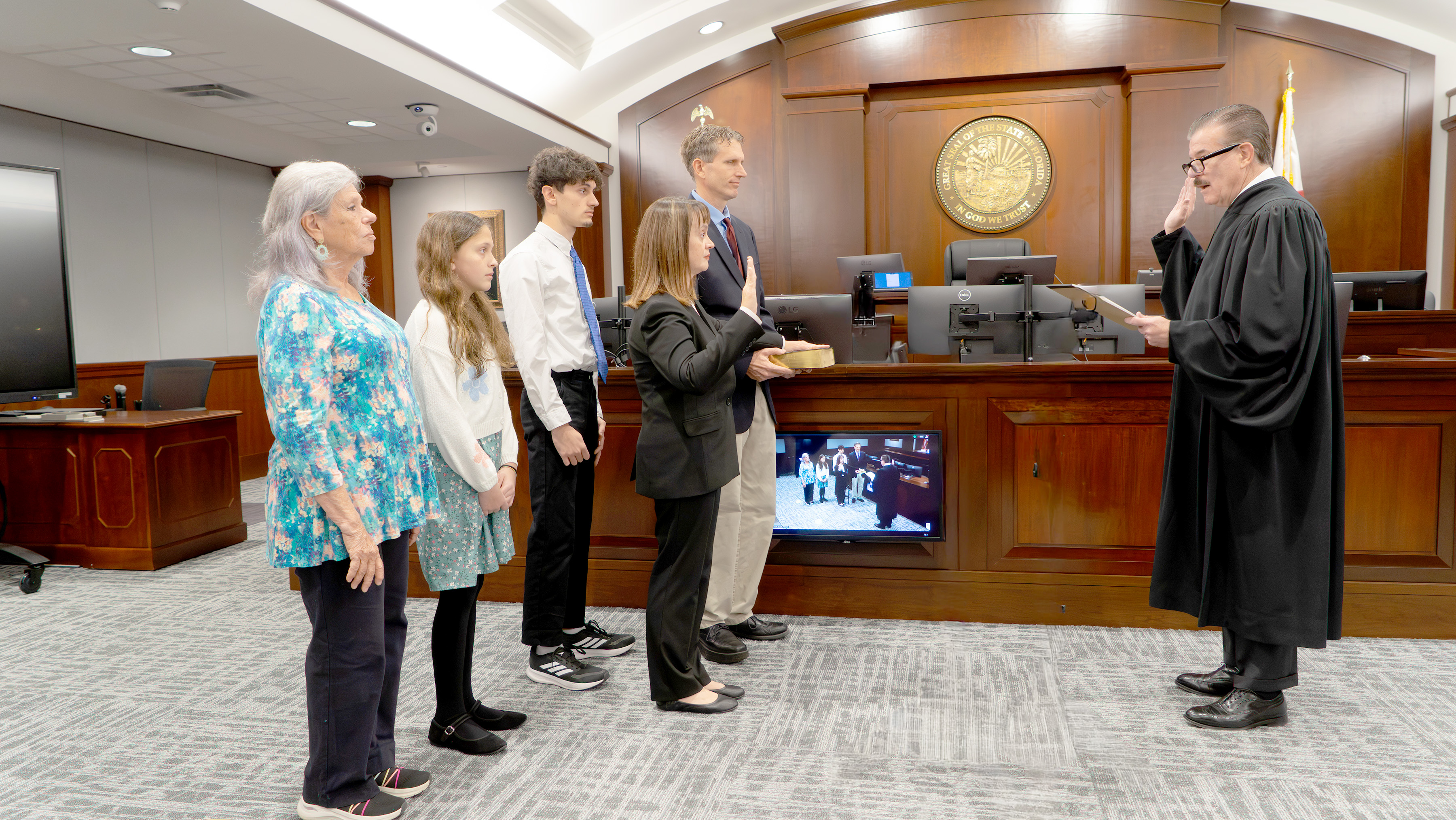 Judge Bell sworn in | Nassau County Record, Callahan, Florida